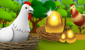 Historinha A Galinha dos Ovos de Ouro - Ler Historia Infantil Grátis - HistoLândia